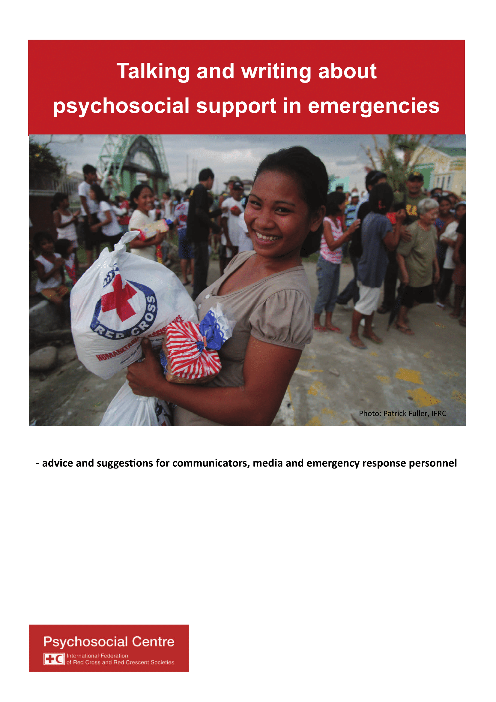 Talking and Writing about Psychosocial Support in Emergencies - PS Centre